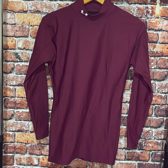 Under Armour | Shirts | Under Armour Cold Gear Men Maroon Compression ...